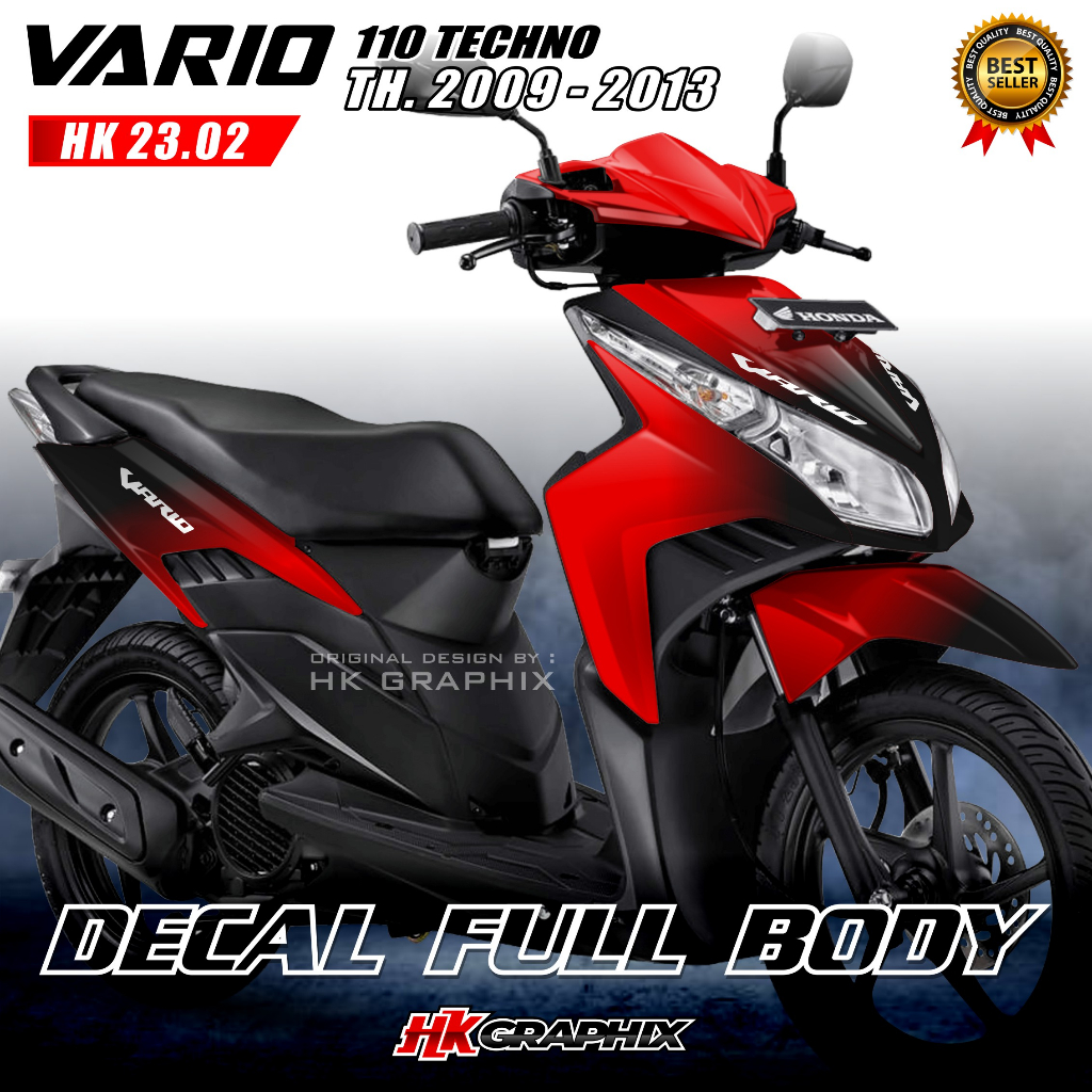 Decal Sticker Fullbody Click 110 Techno Carburetor 2009 2010 2011 2012 ...