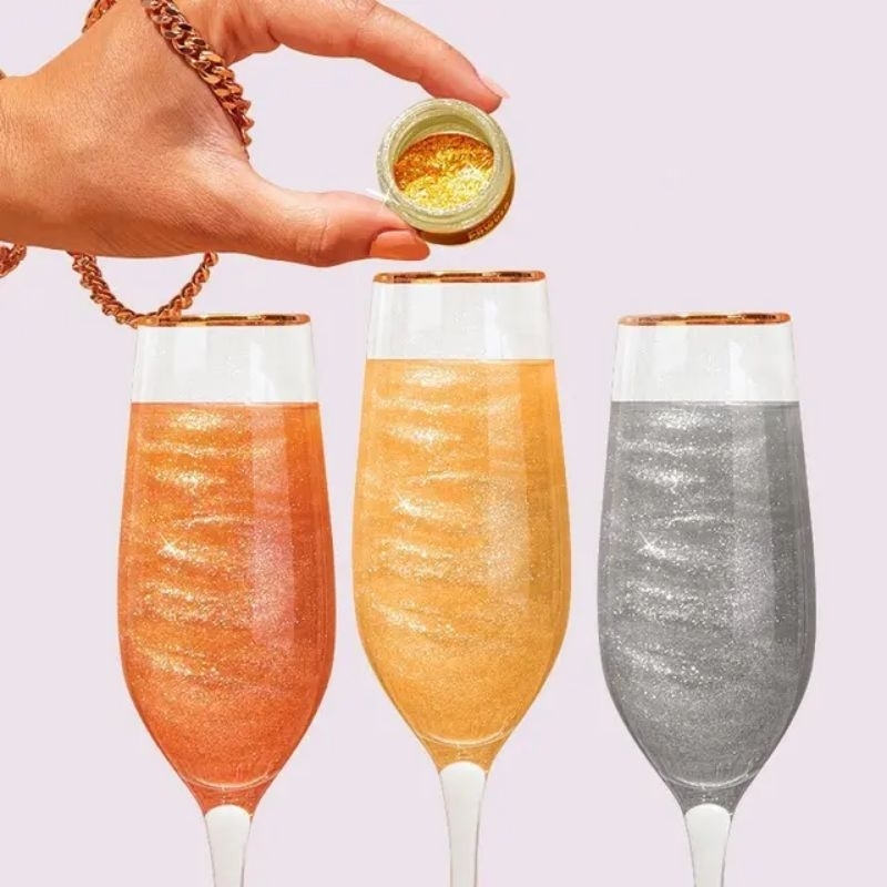 Luster dust edible glitter dye for cakes and drinks | Shopee Philippines