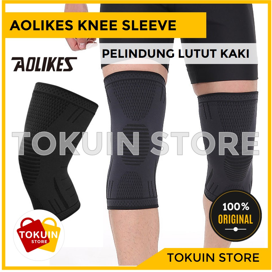 Aolikes Knee Sleeve Support Pad Wrap Knee Pad Leg Guard 7723 | Shopee ...