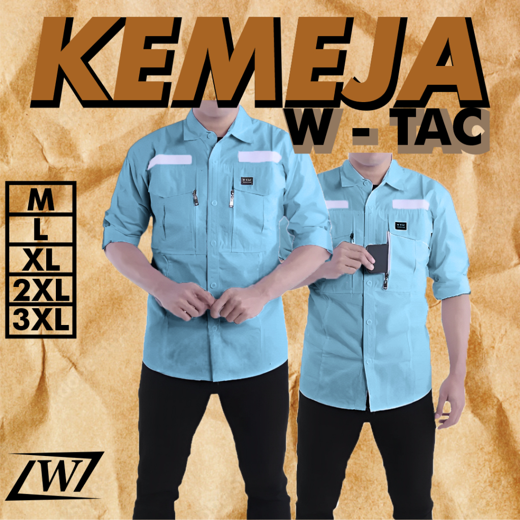 KEMEJA [Custom Embroidery] Tactical Shirt Outdoor Short Sleeve Men ...