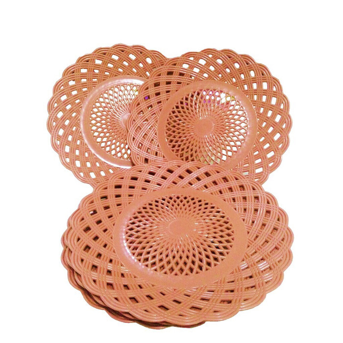1 DOZEN RATTAN PLATES - 12 PCS (random color) | Shopee Philippines
