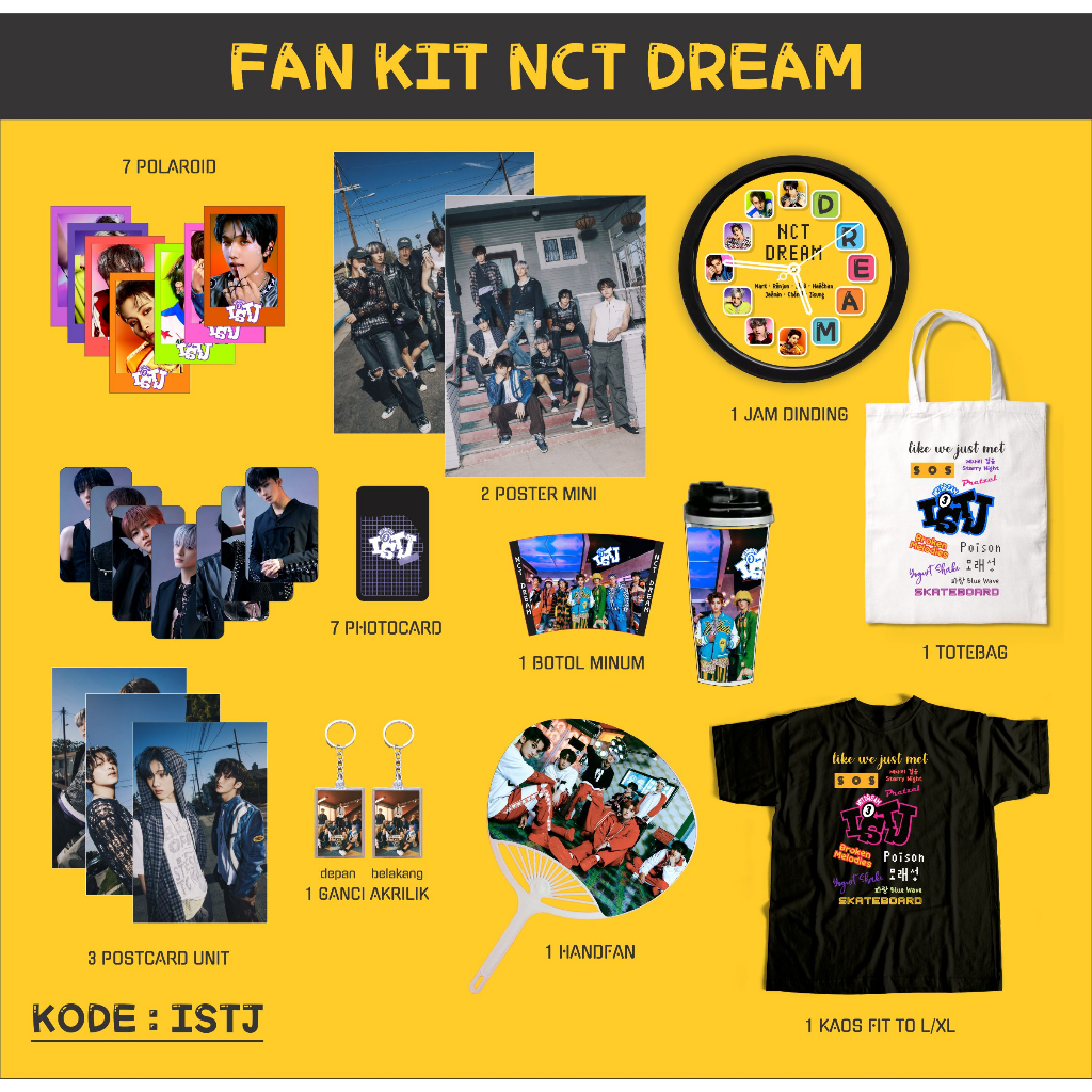 Fankit NCT DREAM ISTJ 2023 | Shopee Philippines