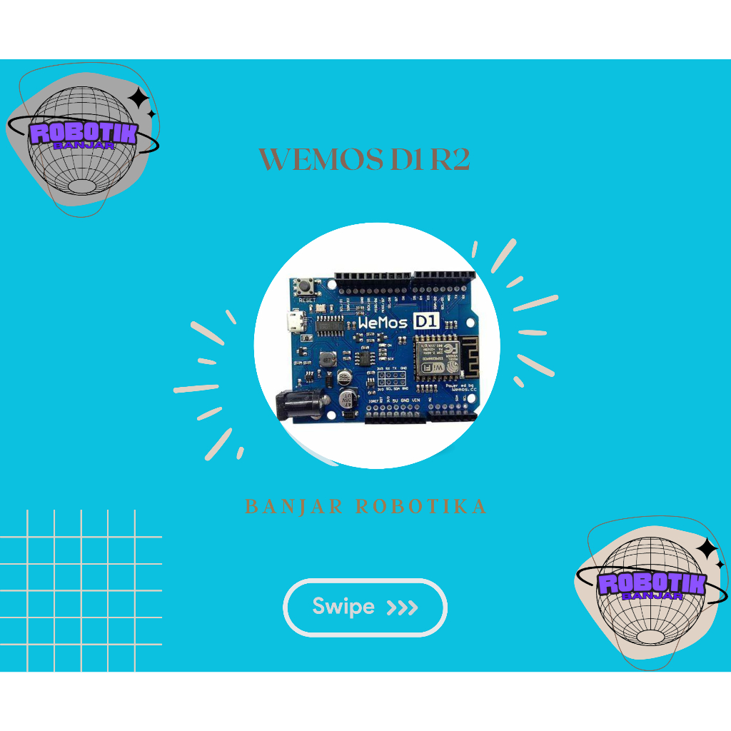 WEMOS D1 R2 WiFi ESP8266 Module - Arduino Microcontroller - Banjar Robotika | Shopee Philippines