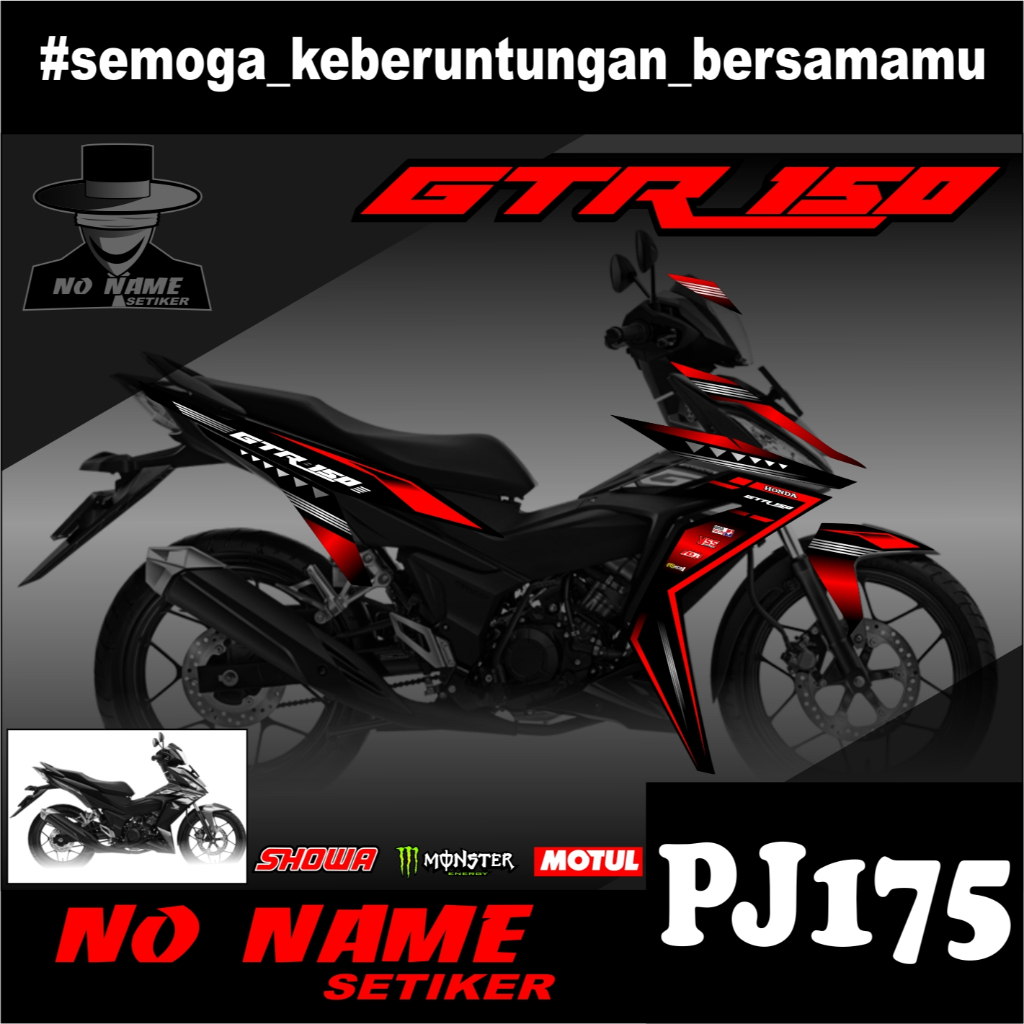 Honda GTR 150 Striping (pj175) Supra GTR 150 Variation Striping Sticker ...