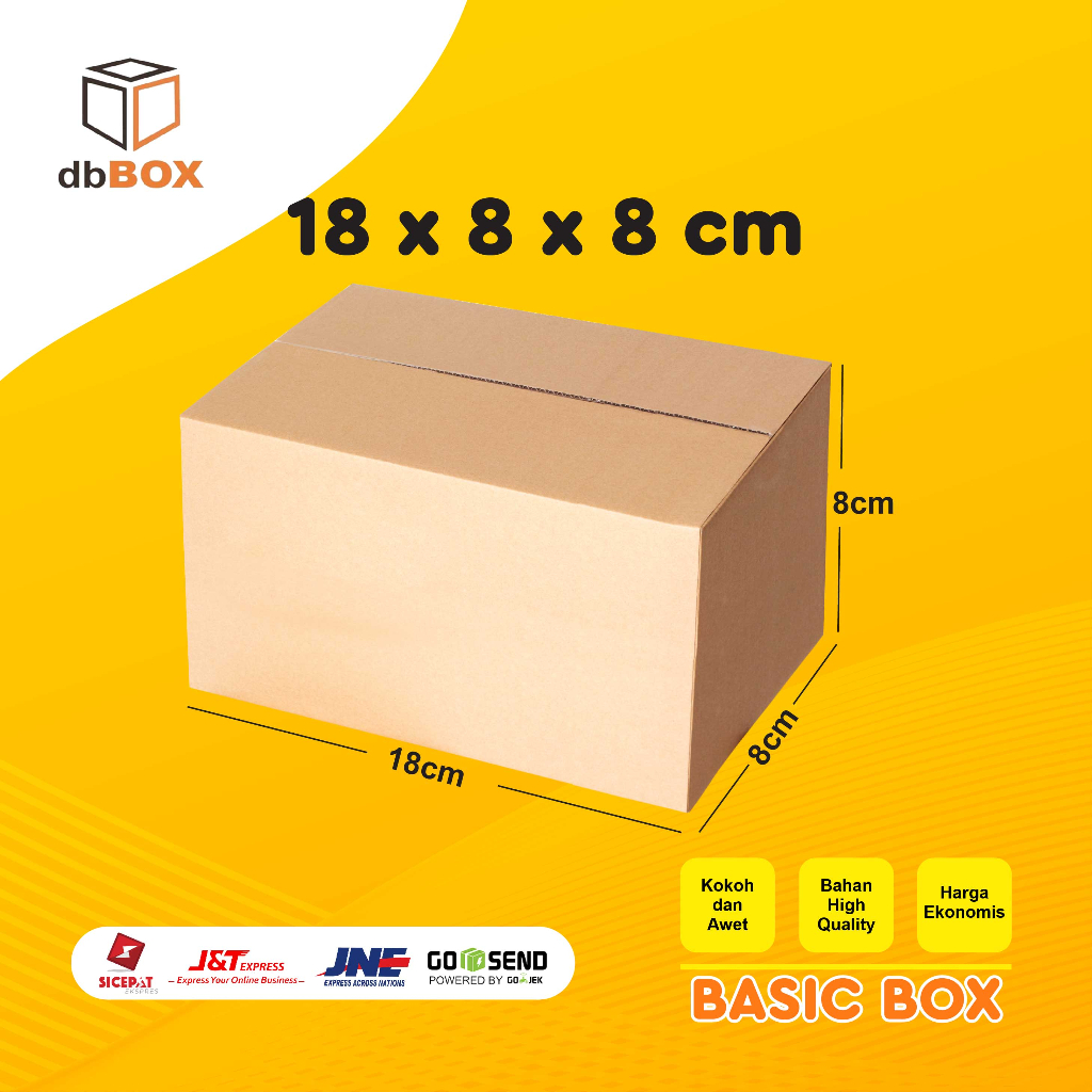 Ccm BOX 18x8x8 cm | Box A1 | Cardboard PACKING TOP BOTTOM OPENING ...