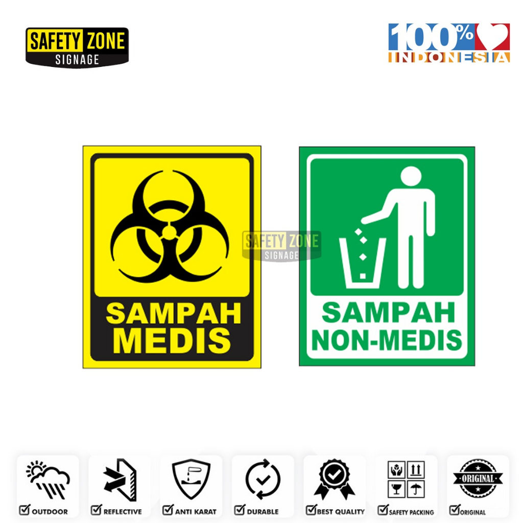 Sign Sticker for Medical and non-Medical Waste | Shopee Philippines