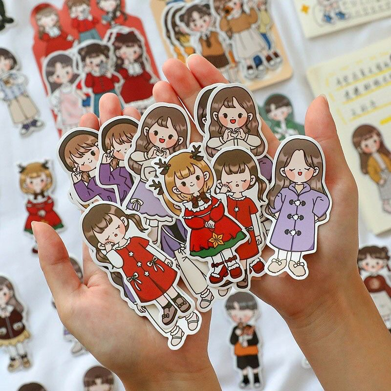 Cute Aesthetic Stickers 20 Sheets with Clothing Themes | Shopee Philippines