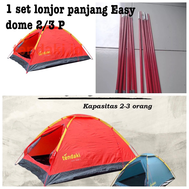 TENDA Easy dome Climbing Tent frame set 2/3 person Tent frame Tent ...