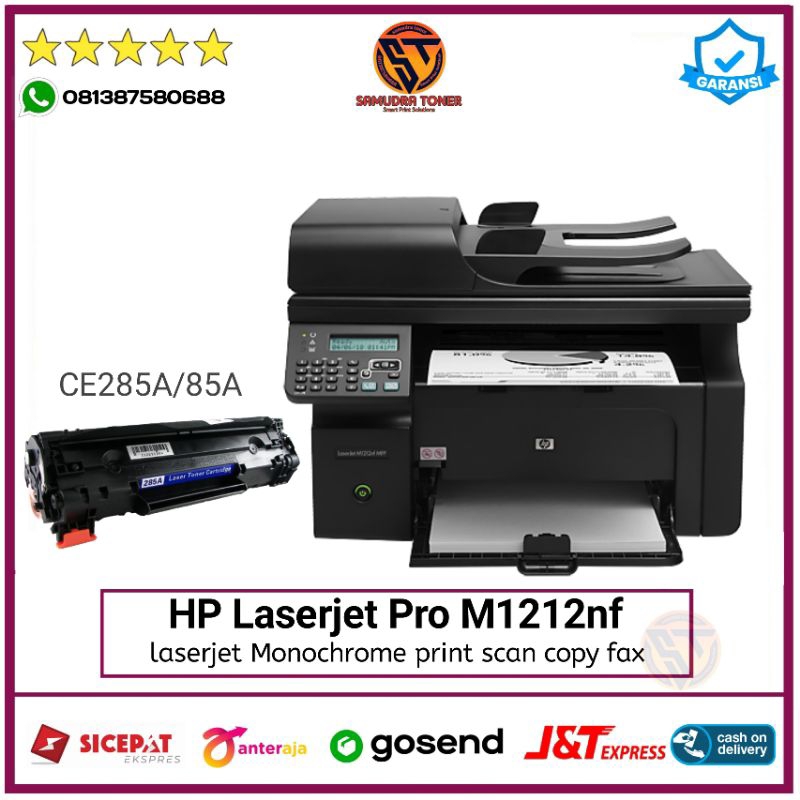 Hp laserjet pro M1212 nf Printer Multifunction print copy scan fax | Shopee Philippines