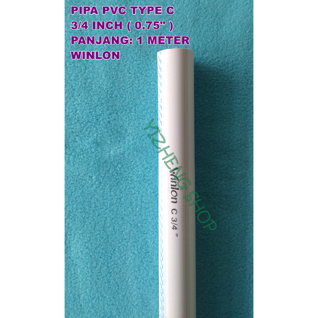 PVC PIPE TYPE C (THIN) WINLON 3/4 INCH LENGTH 1 METER | Shopee Philippines