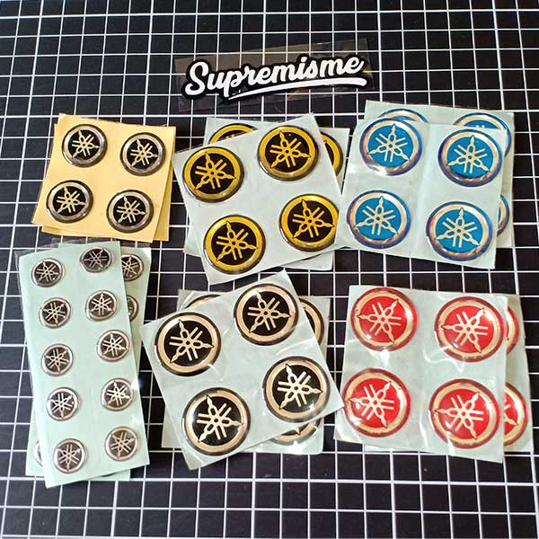 Yamaha Logo Spidometer Emblem Sticker | Spido Yamaha Logo Embossed ...