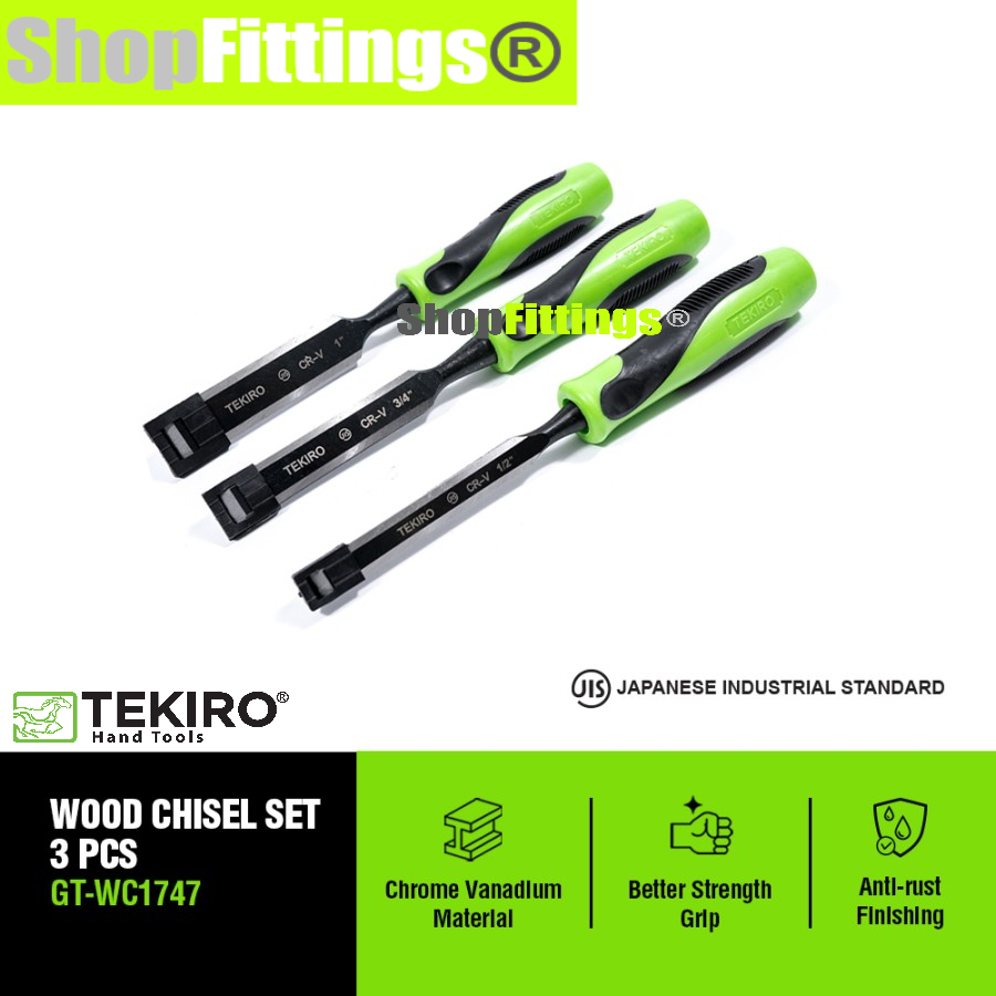 Tekiro Wood Chisel Set 3 Pcs Fiber Wood Chisel Set 1747 | Shopee ...