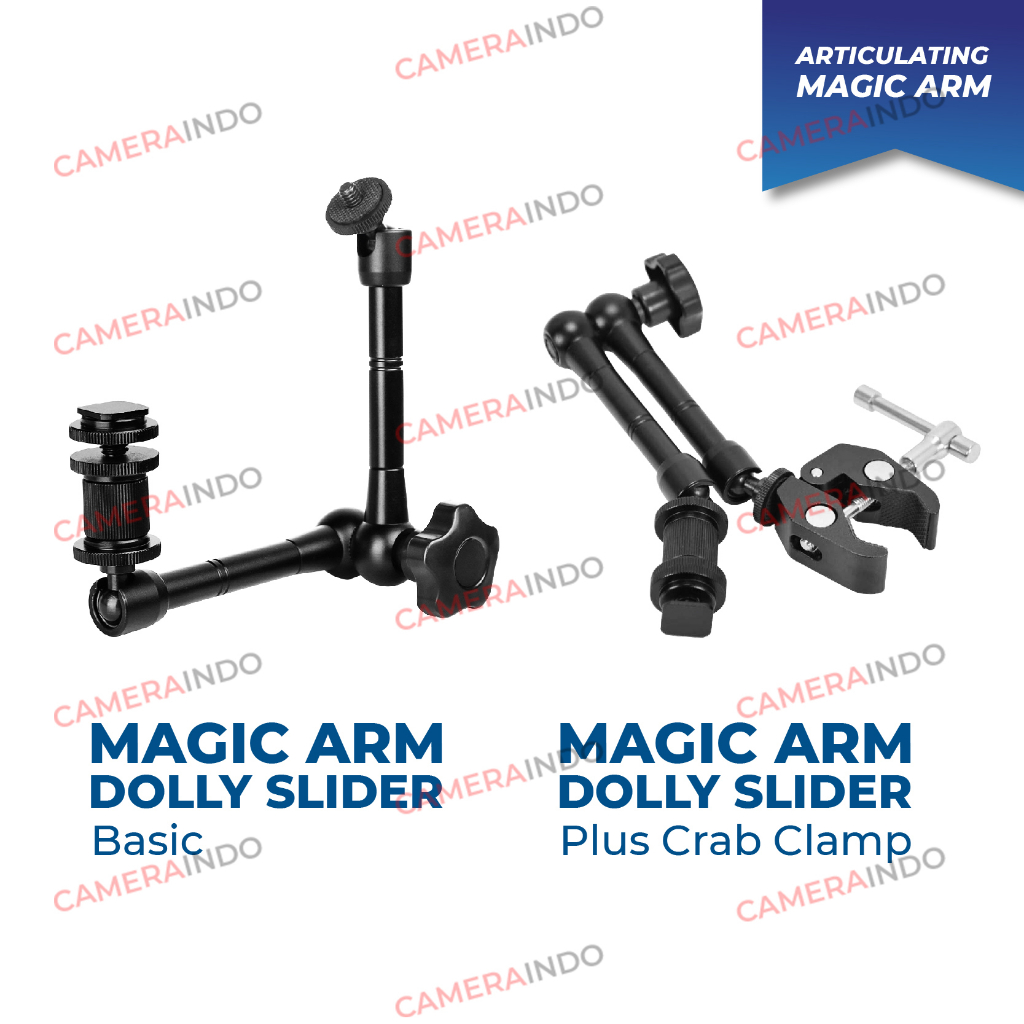 Magic arm dolly slider for Flash DLSR LED Mirrorless Articulating arm ...