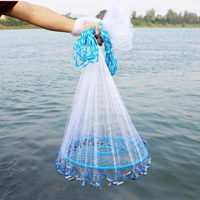 4.2m and 3.6M throwing nets Shrimp fishing nets Throw ready to use ...