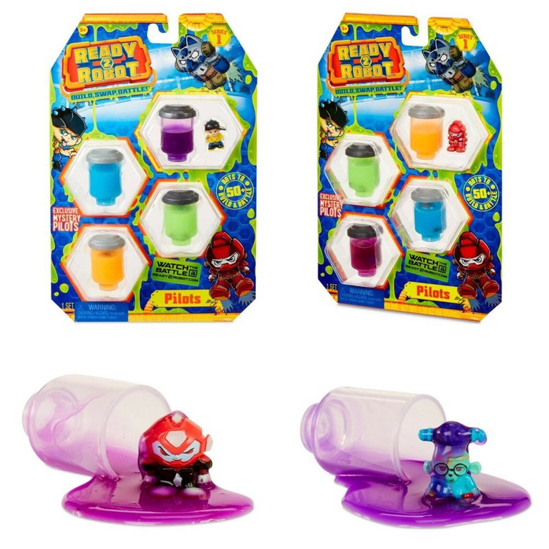 Robot In slime Ready 2 Robot Pilots Series 1 Pilot Build Swap Battle ...