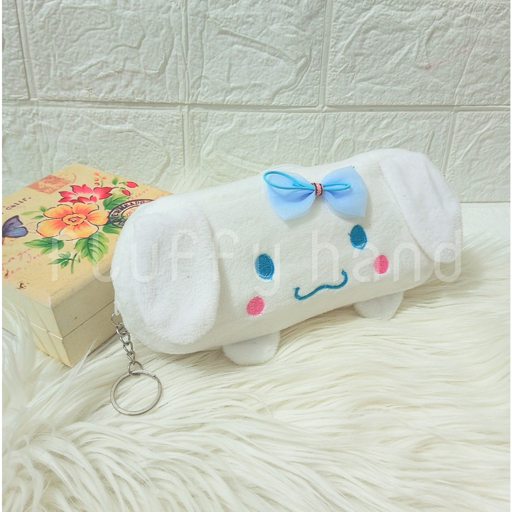 Sanrio Pencil Case Fur Material KUROMI MELODY CINNAMOROLL POMPOMPURIN ...