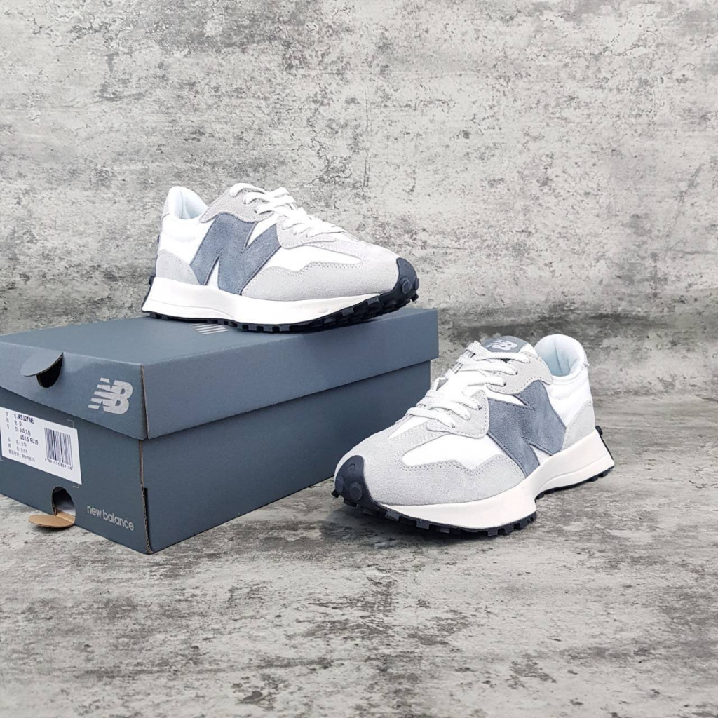 PUTIH New balance 327 white white nymbus cloud MS327WE Shoes made in ...
