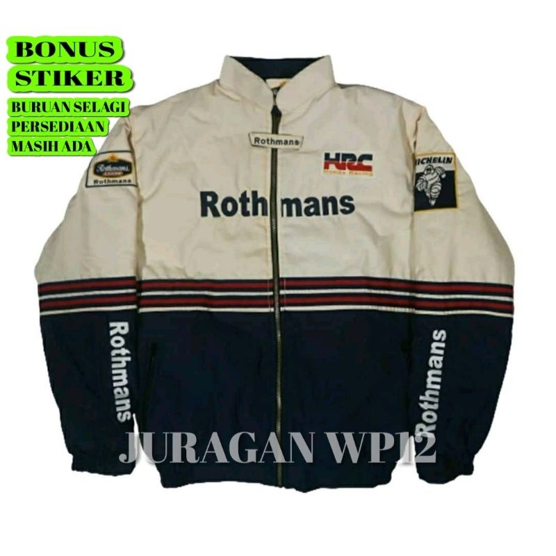 Honda HRC ROTHMANS JACKET FULL EMBROIDERED | Shopee Philippines