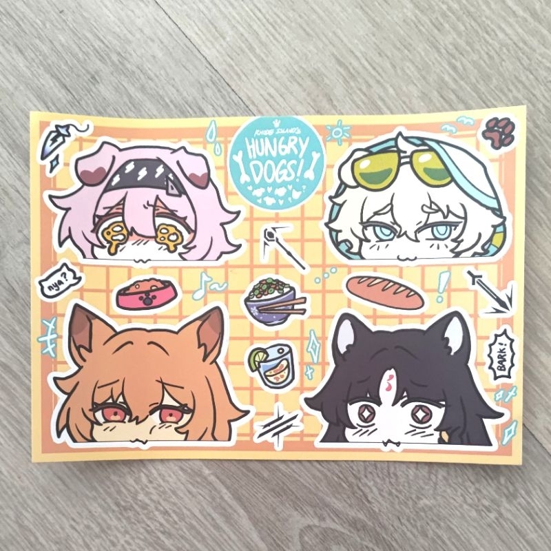 Arknights Sticker Hungry Dogs Ceobe Saga Ernesto Goldenglow Sticker ...