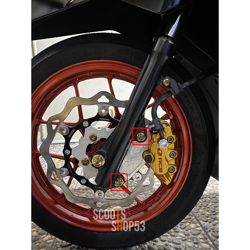 Probolt flower bolts set honda vario genio beat scoopy caliper brackets ...
