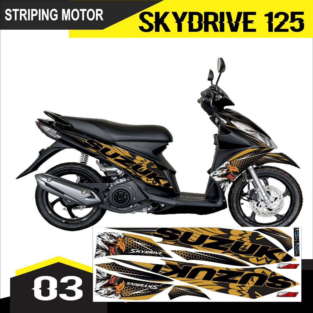Sticker decal striping suzuki skydrive 125 Sticker Variation suzuki ...