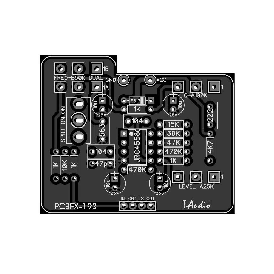 T-audio PCBFX-193 Based on Yamaha NE1 NE-1 Bass Parametric EQ Guitar ...