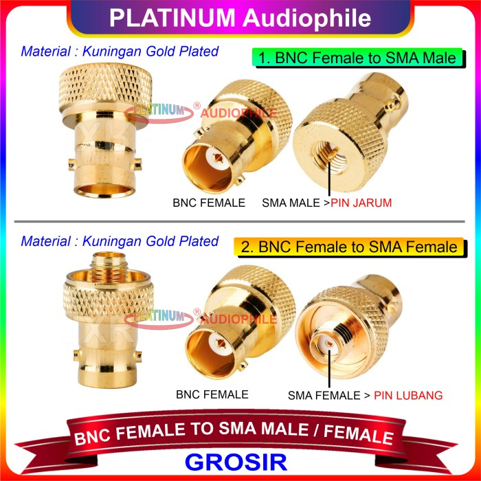 Bnc to RP-SMA RPSMA Male Female B-1 Connector 2 RF Connector Wifi Router Network Modem Antenna ...