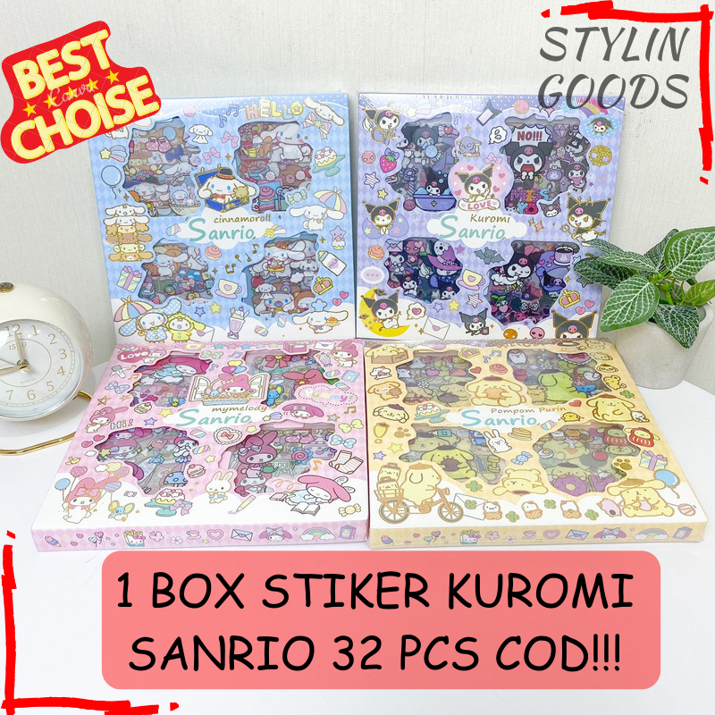 Stylin GOODS! Senmu STICKER 32pcs SANRIO CharacterRoll POMPOMPURIN MY ...