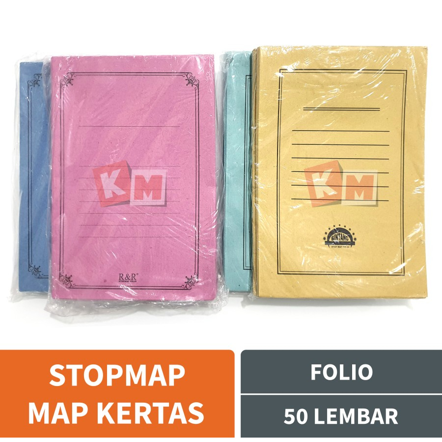 Stopmap / Stop Map / Folio Paper Folder 1 Pack Contains 50 Sheets ...