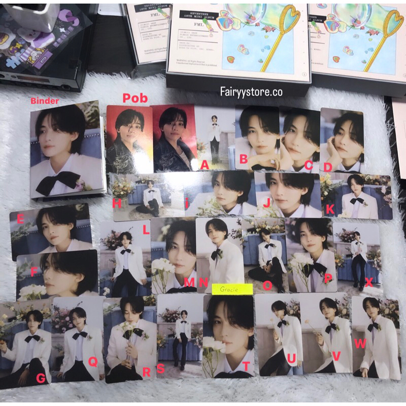 Fml CARVER carat version album seventeen JEONGHAN jh pob JEONGHAN binder booklet photocard ...