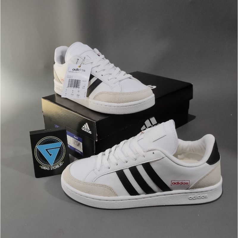 PUTIH Adidas tennis grand court se shoes men white fw2377 cloudfoam ...