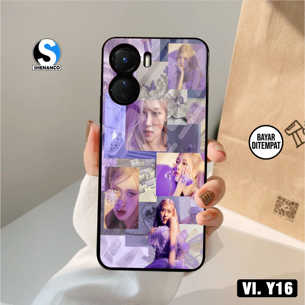 HP Case Vivo Y16 Y20 Y21s Y35 Y12 Latest Rose Blackpink Aesthetic Image ...