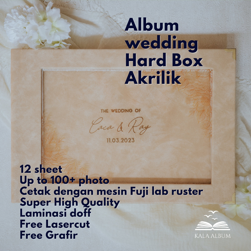 Acrylic HARD BOX WEDDING Photo ALBUM || Premium WEDDING BOOK || Print ...