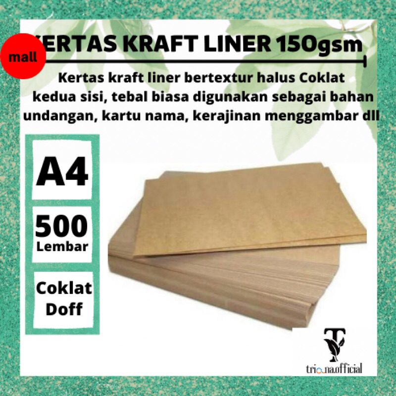 500 sheets of a4 brown liner paper (150gsm) | Shopee Philippines
