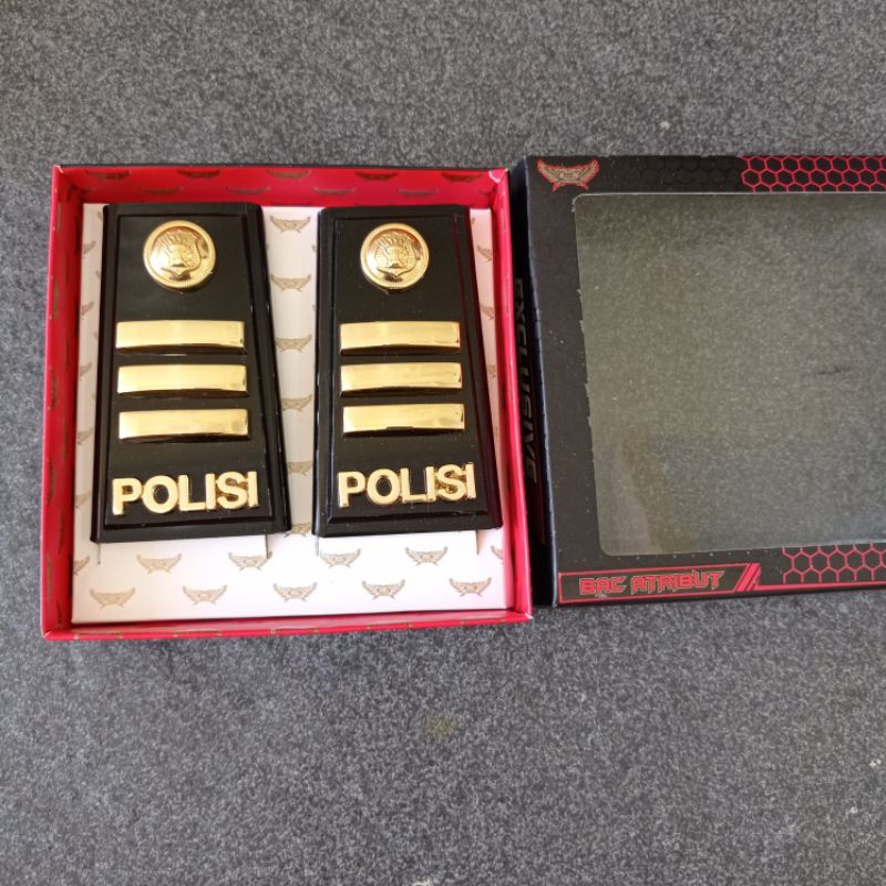 HITAM Pdh Rank Nco AKP polri Full Of Black Acrylic | Shopee Philippines