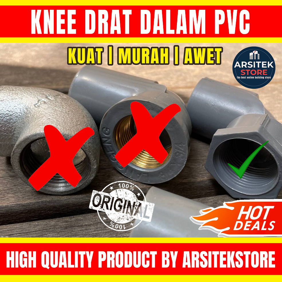 Knee Drat In 1/2 3/4 inch Keni PVC | Shopee Philippines