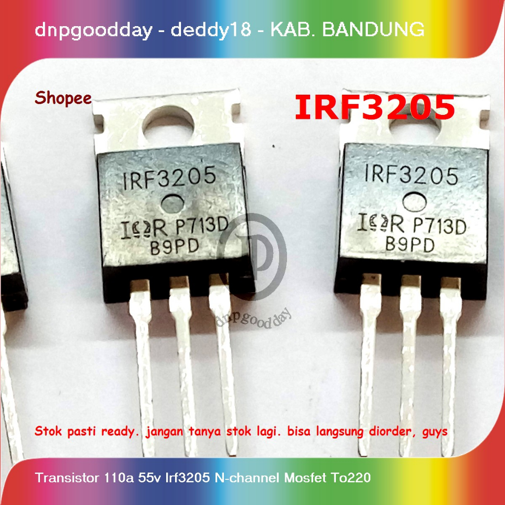 Transistor 110a 55v Irf3205 N-channel Mosfet To220 | Shopee Philippines