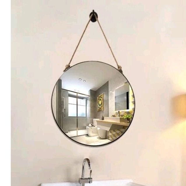 Aesthetic Hanging Round Mirror Aesthetic | Shopee Philippines