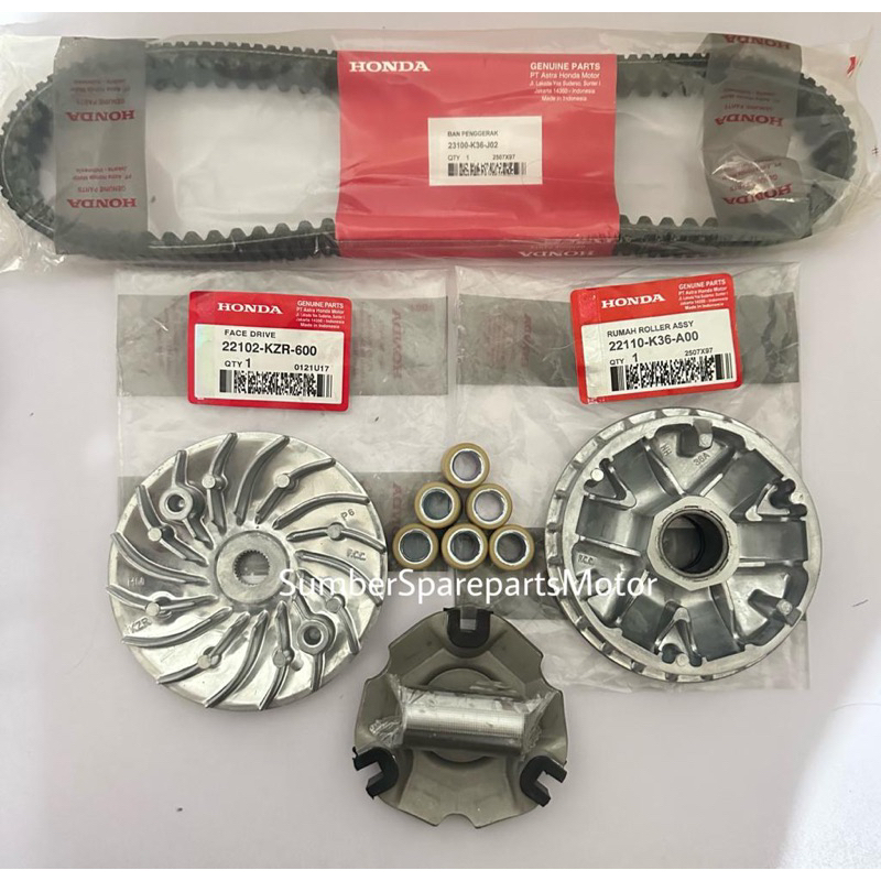 Cvt Van Belt Package+Roller Assy Housing set+Roller Housing Fan Honda ...