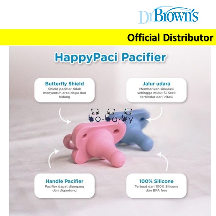 Dr BROWNS Happy Paci Pacifier / Silicone Pacifier Pacifier | Shopee ...