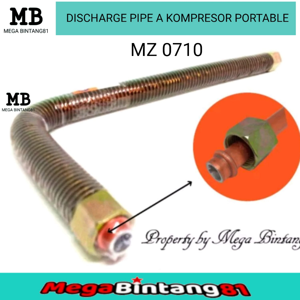 Discharge pipe A portable MZ 0710 air compressor hose | Shopee Philippines
