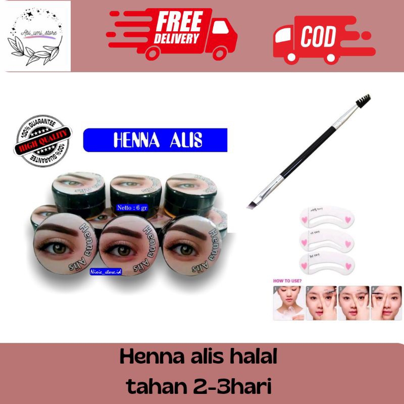 Eyebrow Complete set Of halal eyebrow henna Is Valid For Prayer Lasts 2 ...