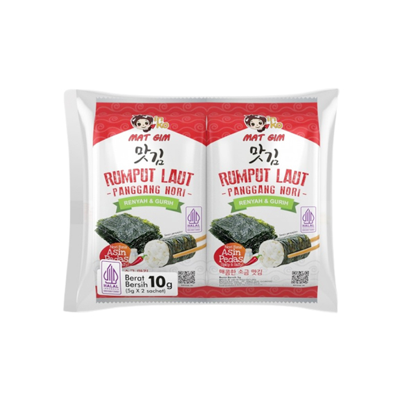 Inko Mat Gim Seaweed Spicy Salted Flavor 5 gr x 2's | Shopee Philippines