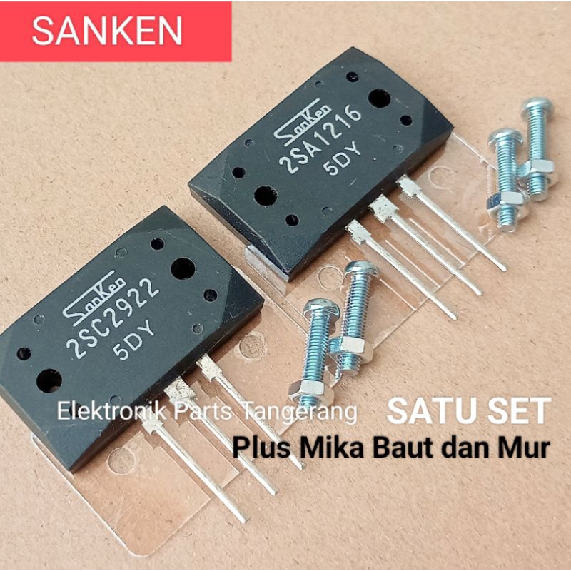 (PLUS Mika Bolt Nut) SANKEN TRANSISTOR 2SA1216 2SC2922 CHINA Prc (One ...