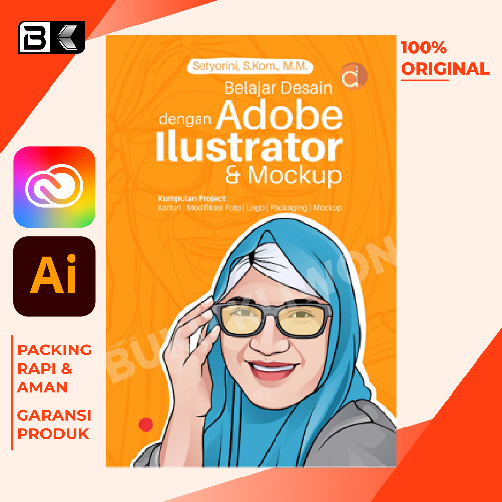 Design Learning Book with Adobe Illustrator and Mockup of Adobe ...