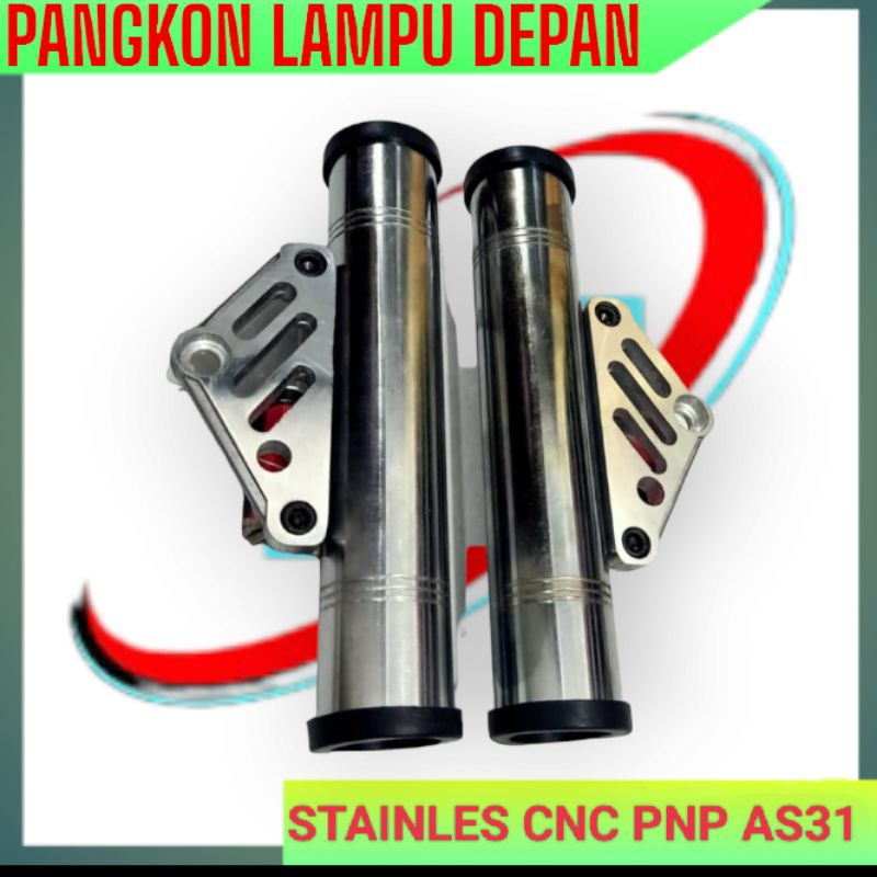 Stainless steel headlight bracket still cnc as 31 PNP headlight bracket ...