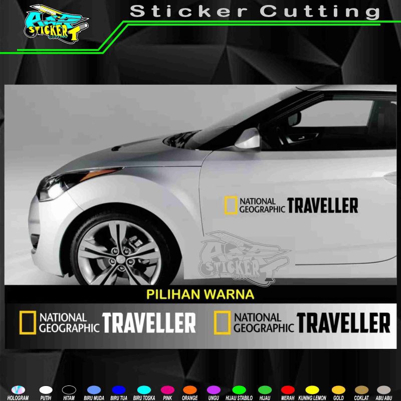 National Geographic Traveler Car Window Body Cutting Sticker | Shopee ...