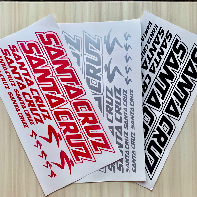 Santa Cruz Sticker Striping Bicycle Sticker | Shopee Philippines