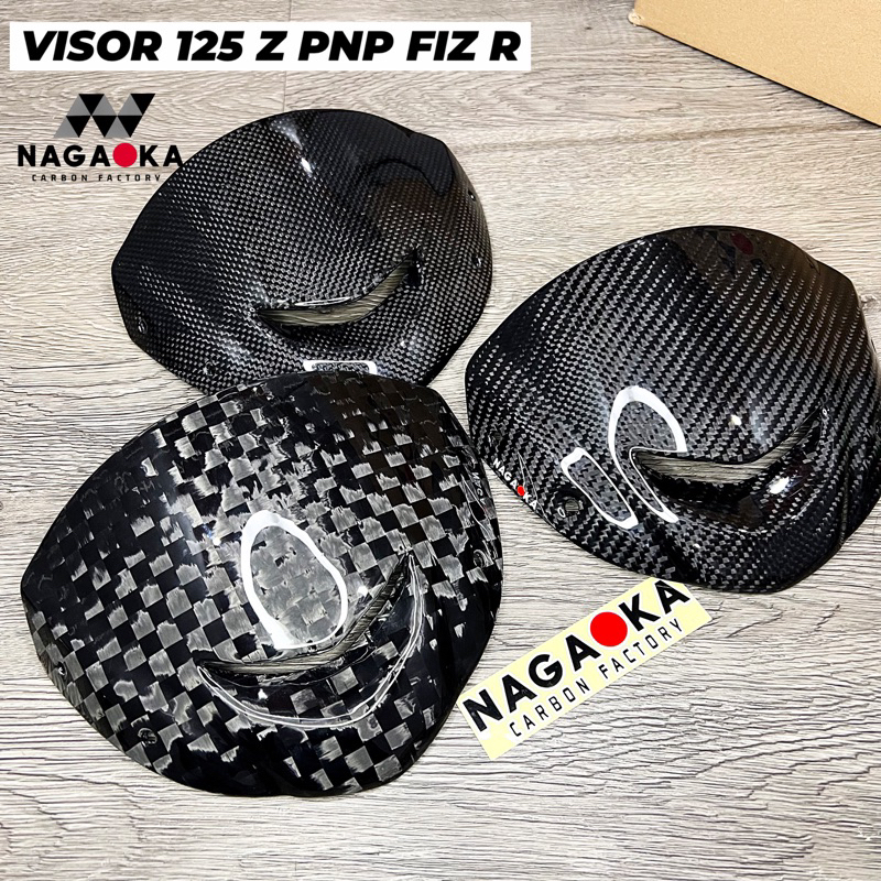 VISOR 125Z CARBON KEVLAR FORGED YAMAHA 125 Z FIZ R CARBON MIRROR ...
