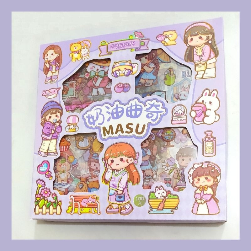 Masu PVC Stickers (100 Sheets) for Children's Journaling, Viral Deco ...
